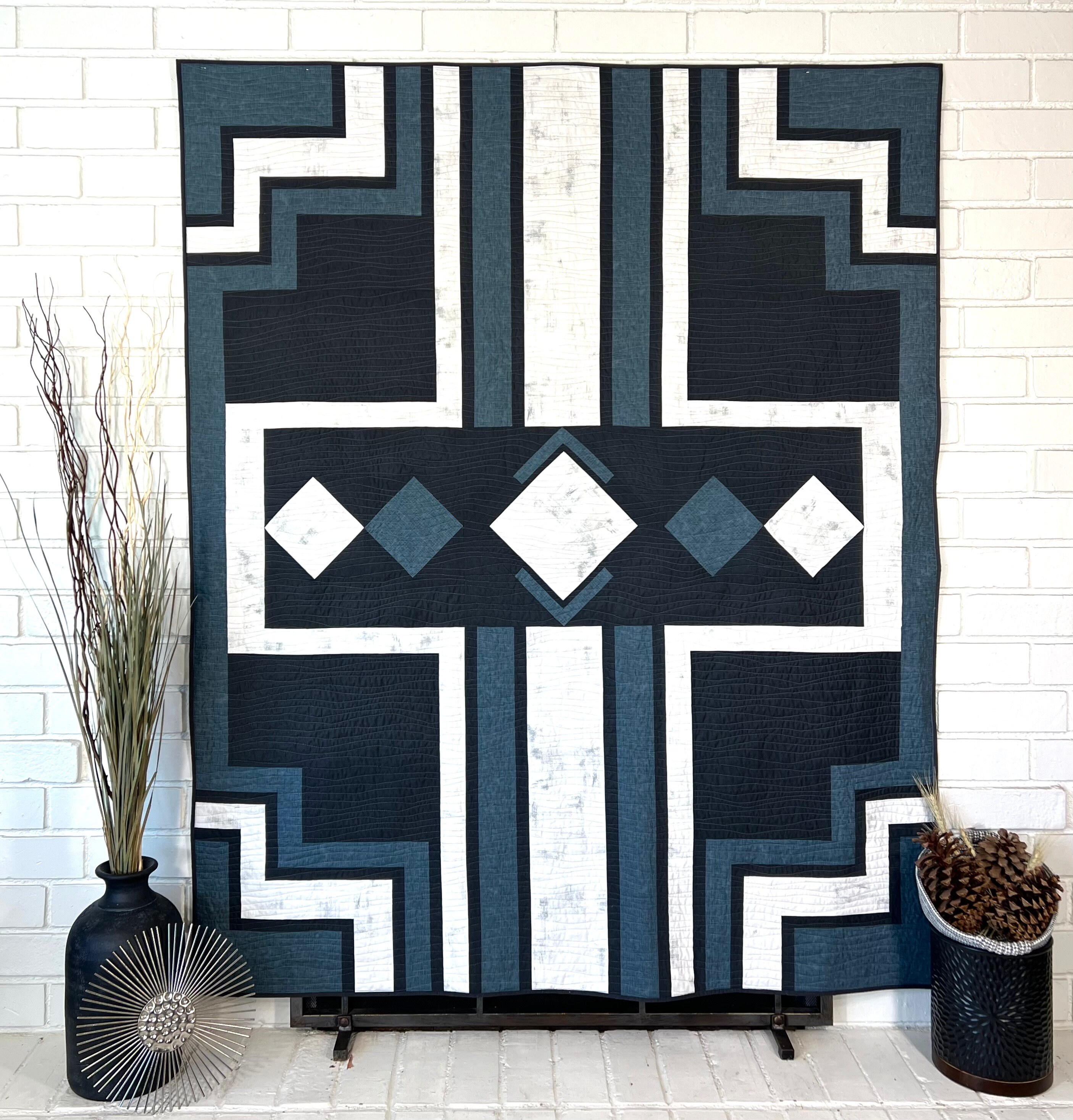 LA Deco Quilt Pattern, Modern Quilt Pattern, Digital Quilt Pattern ...