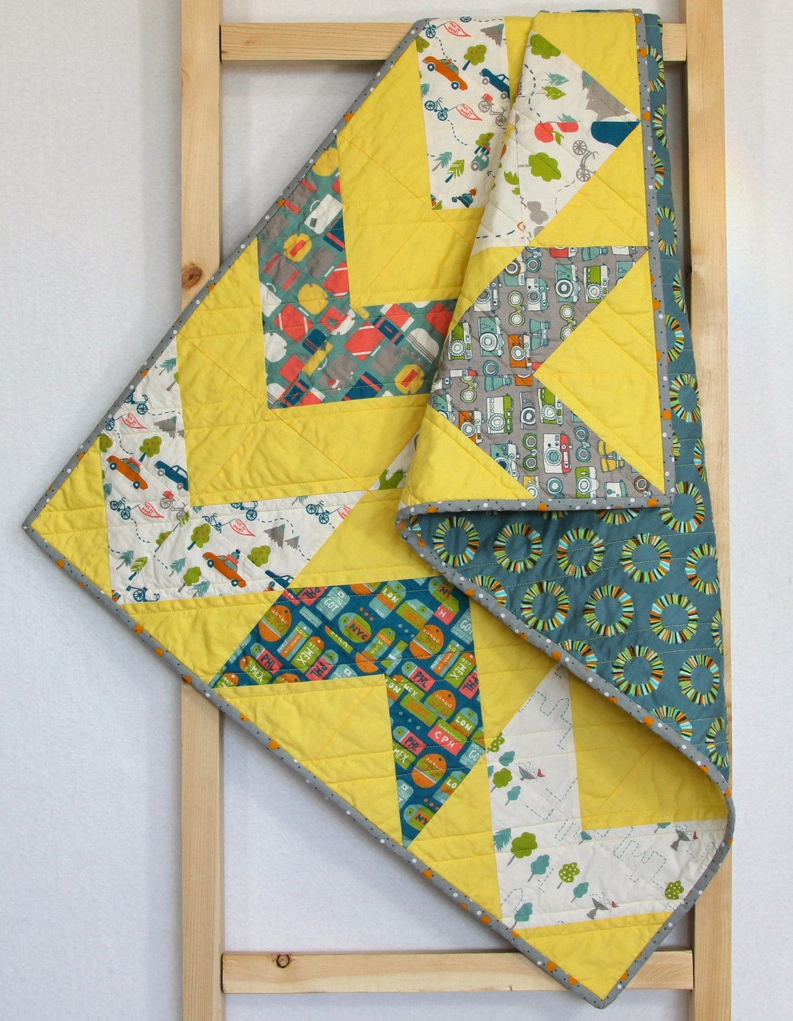 Modern Baby Quilt Baby Quilt Stroller Blanket Modern - Etsy