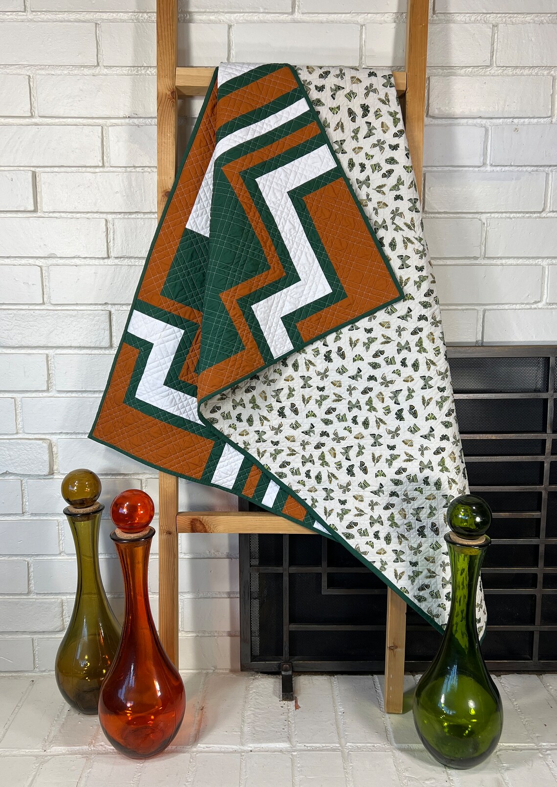 LA Deco Quilt Pattern, Modern Quilt Pattern, Digital Quilt Pattern, Crib Quilt, Throw Quilt ...