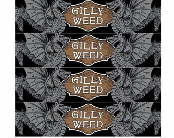 Gilly Water Printable Water Bottle Labels Magic Gilly Water | Etsy