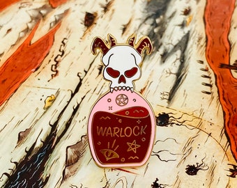 Warlock Class Enamel Pin / Warlock D&D Enamel Pin / Warlock RPG Enamel ...