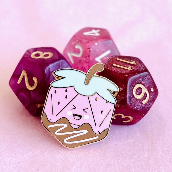 Strawberry Dice D&D Enamel Pin or Sticker dnd Dungeons and - Etsy Australia