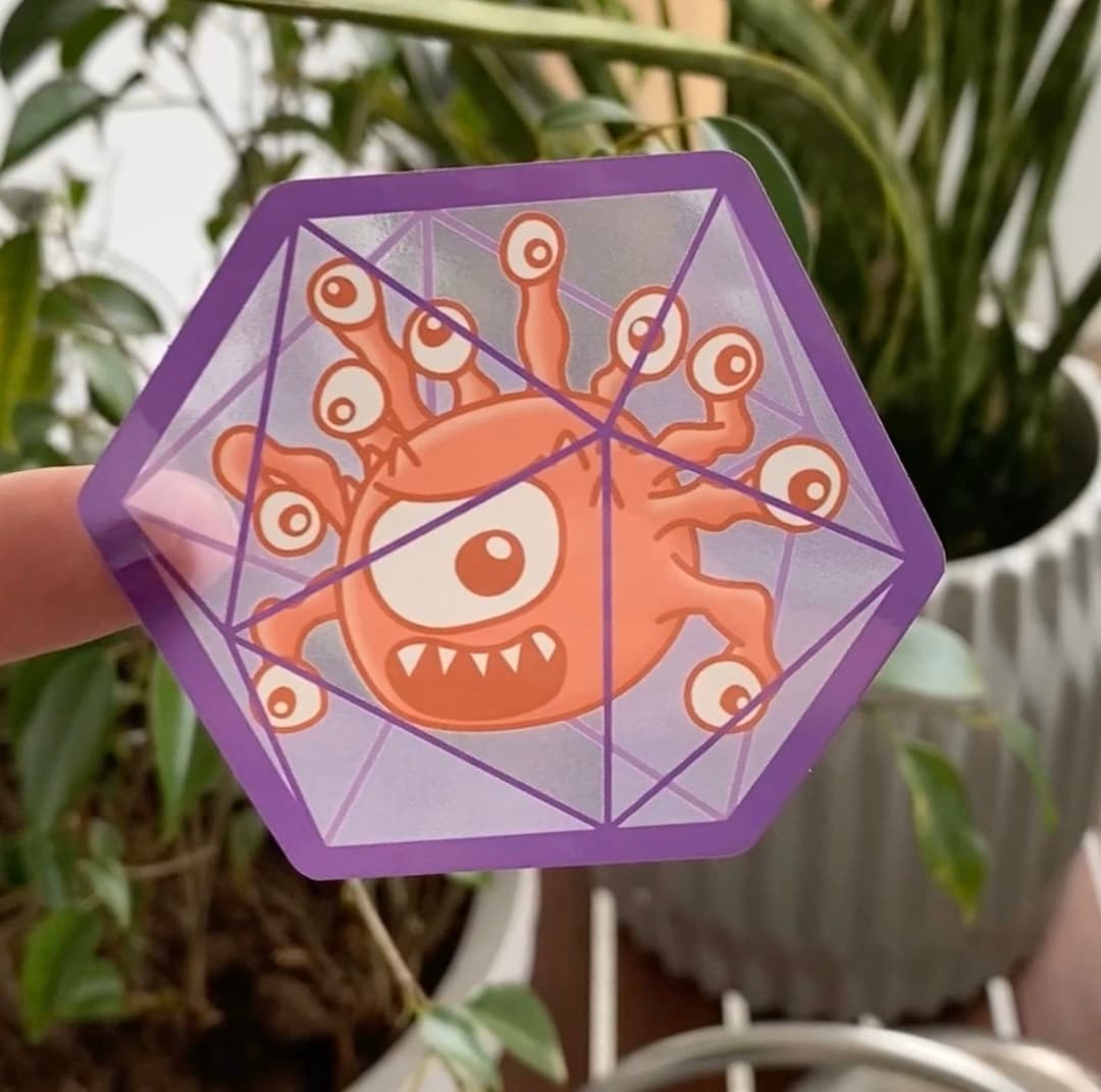 Beholder Transparent Sticker - Etsy