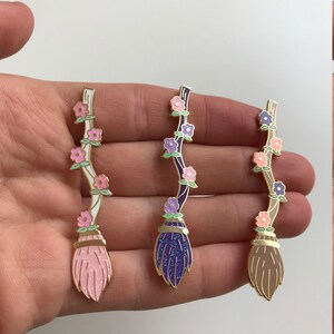 The Enchanted Blossom Broom Pin - Etsy