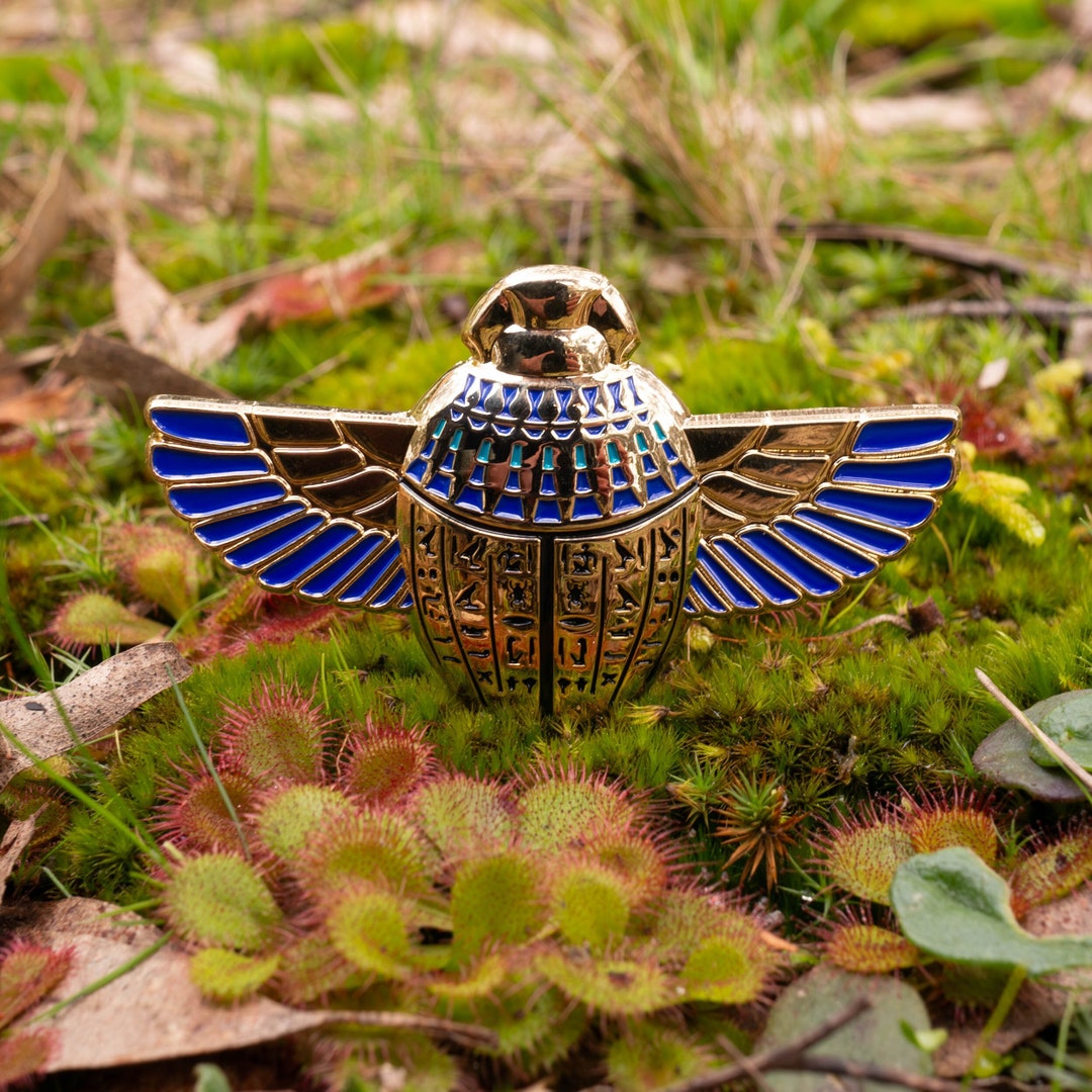 Egyptian Scarab Enamel Pin - Etsy Australia