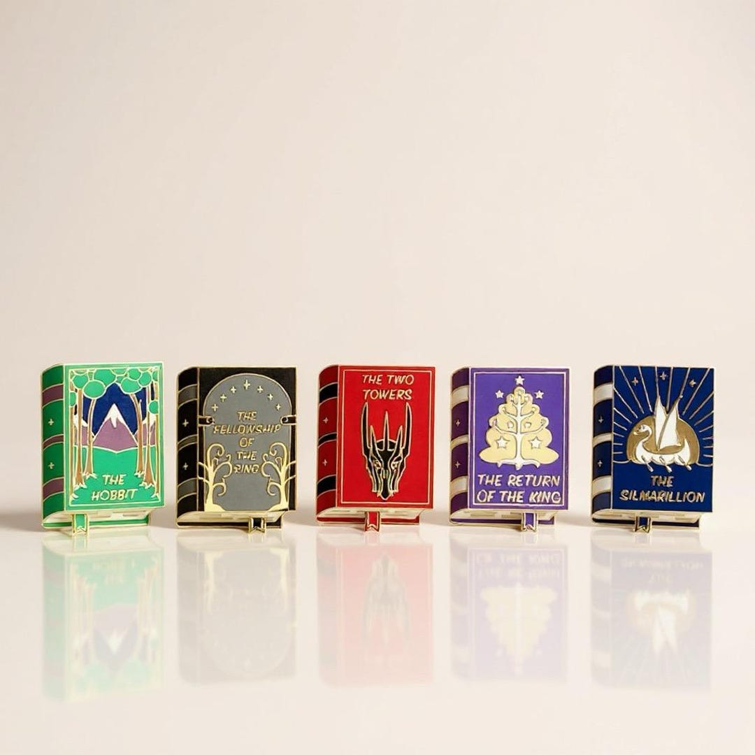 Titles of Middle-earth LOTR Enamel Pins - Etsy