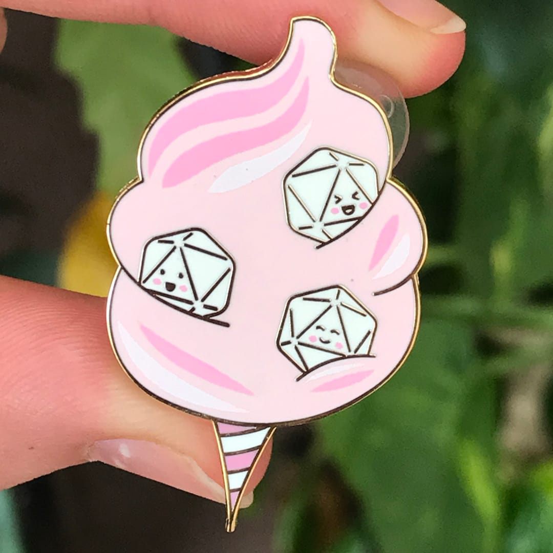 Fairy Dice D&D Enamel Pin or Sticker (dnd, Dungeons and Dragons, RPG ...