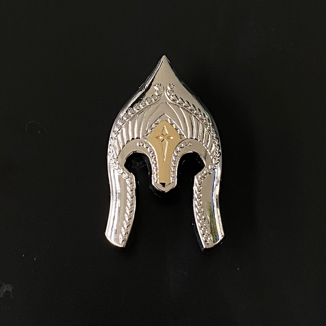 Bravery of a Hobbit: Pippin's Gondor Emblem Pin or 4 Hobbit Helm Pin ...