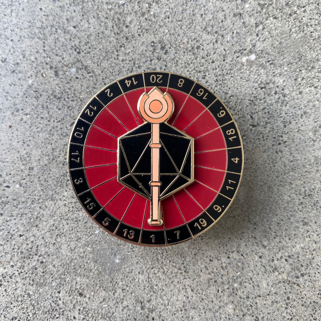 Staff - Spinning Pins D&D Hard Enamel Pin - Etsy