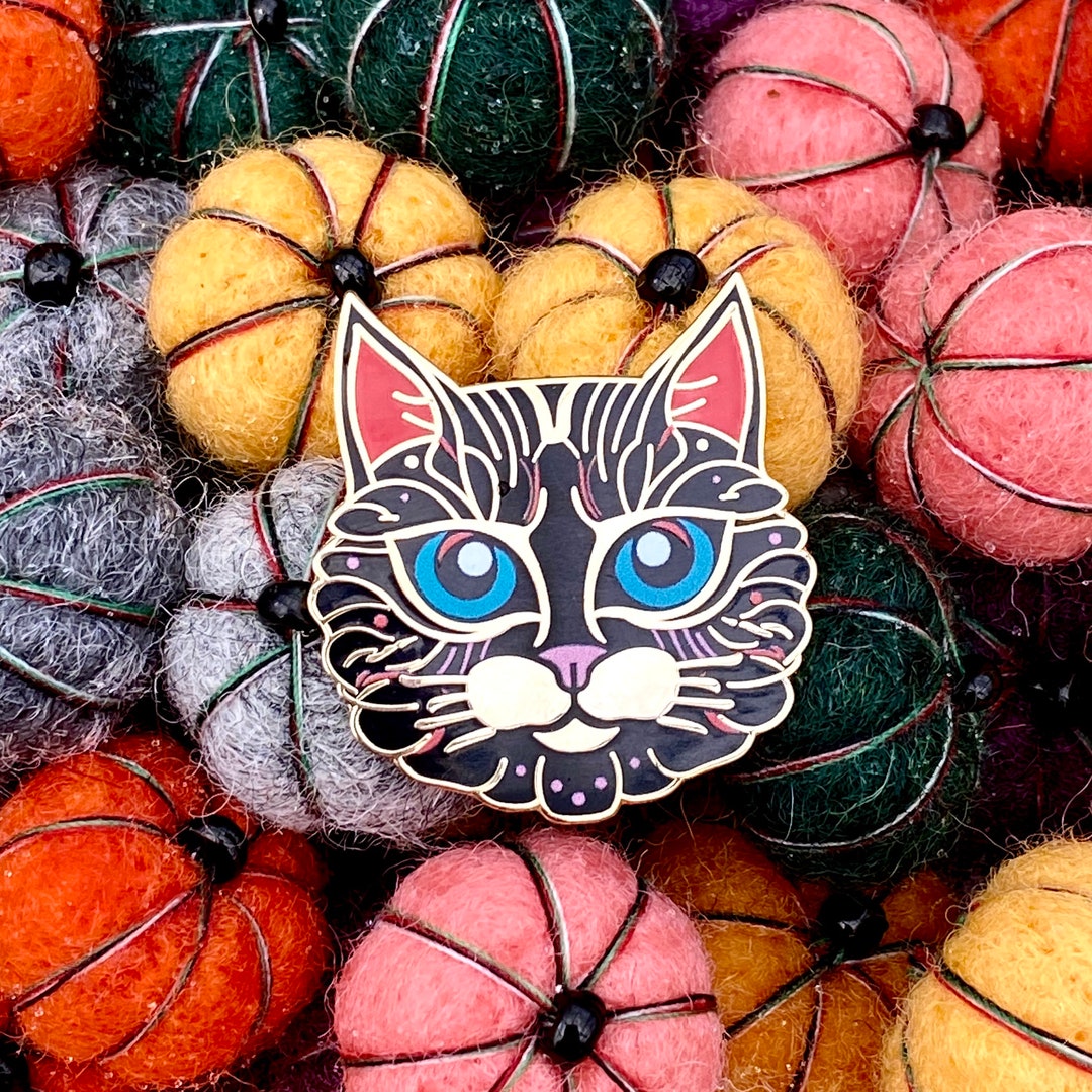 Cat Pin - Etsy