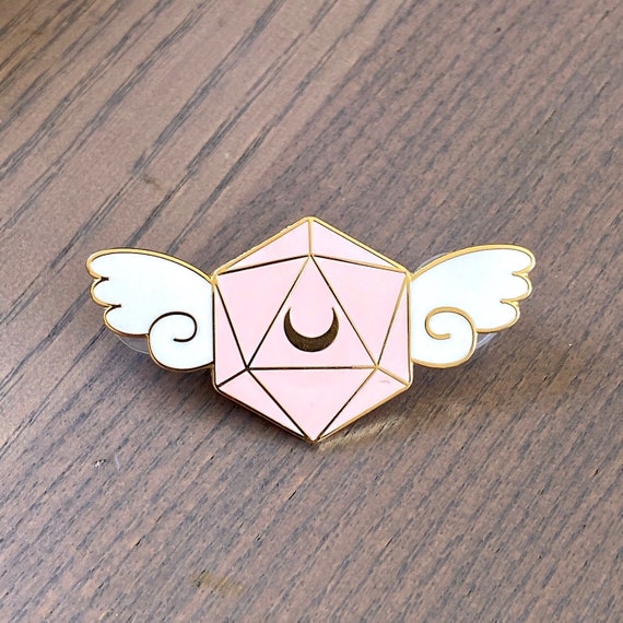 Winged D20 Hard Enamel Pin D&D - Etsy Australia