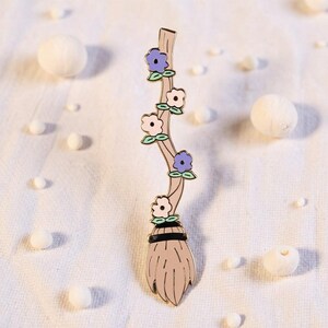 The Enchanted Blossom Broom Pin - Etsy