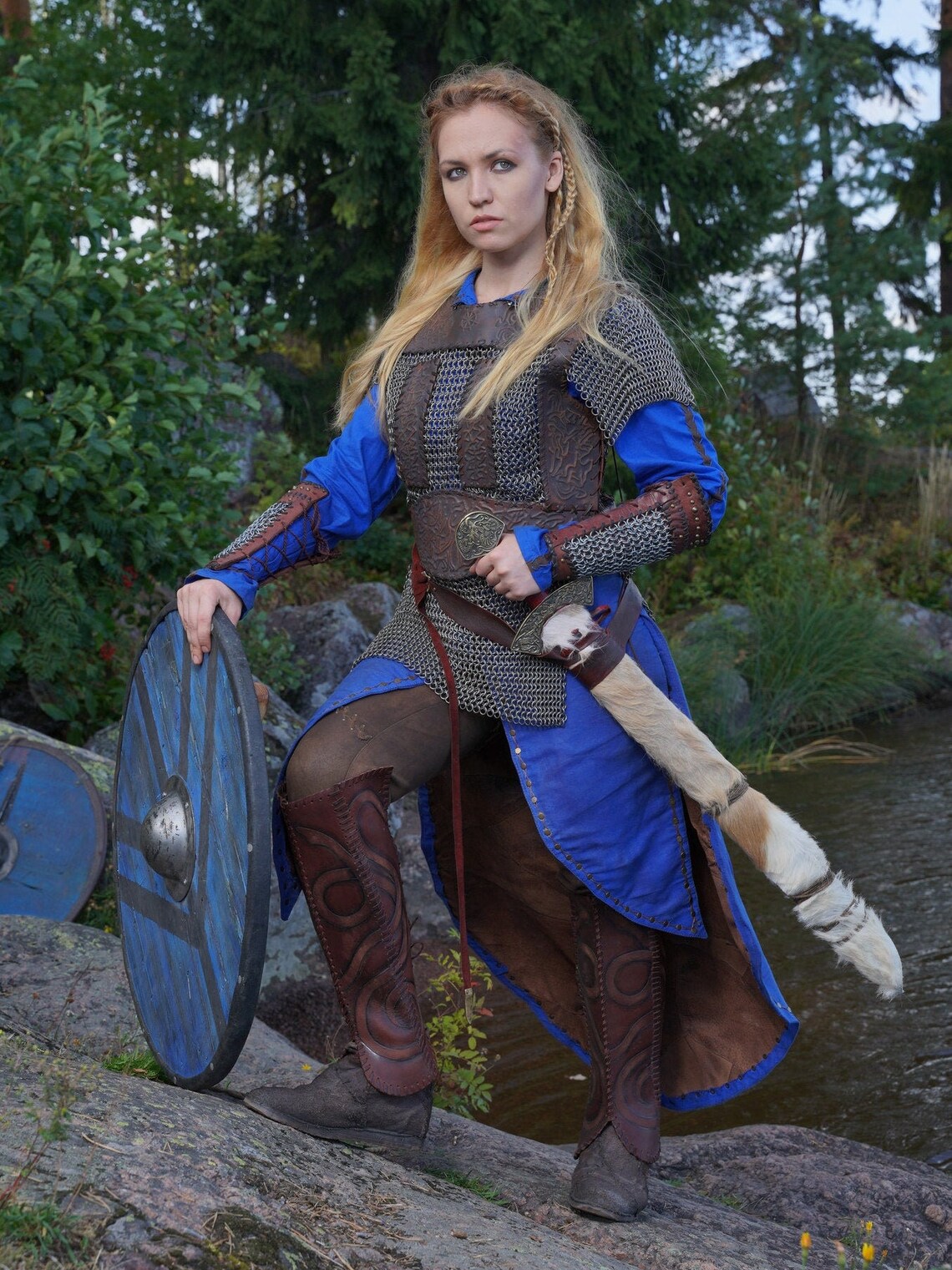 Lagertha body armor viking women costume LARP shieldmaiden | Etsy
