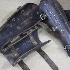 Viking Leather Bracers Medieval Larp and Sca Arm Armor | Etsy