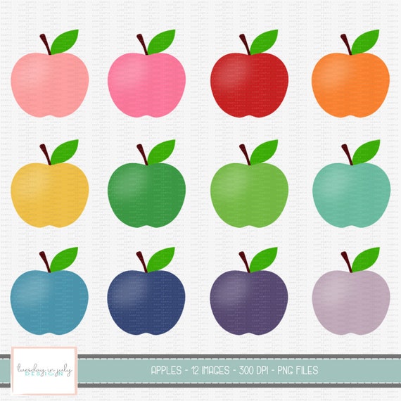 Apple-Apples-Clipart Set Commercial Use Instant Download | Etsy