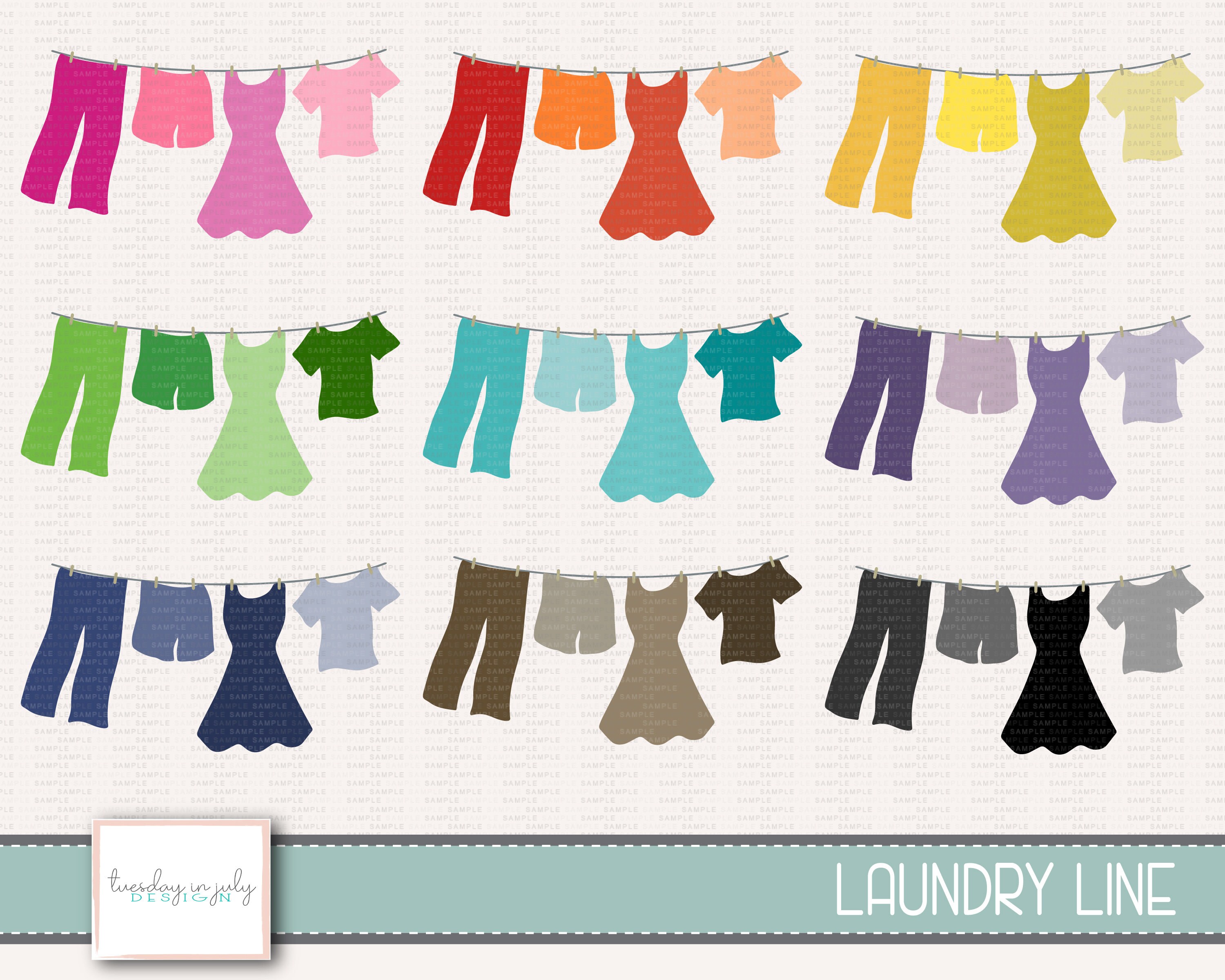 Clothing Line Clip Art