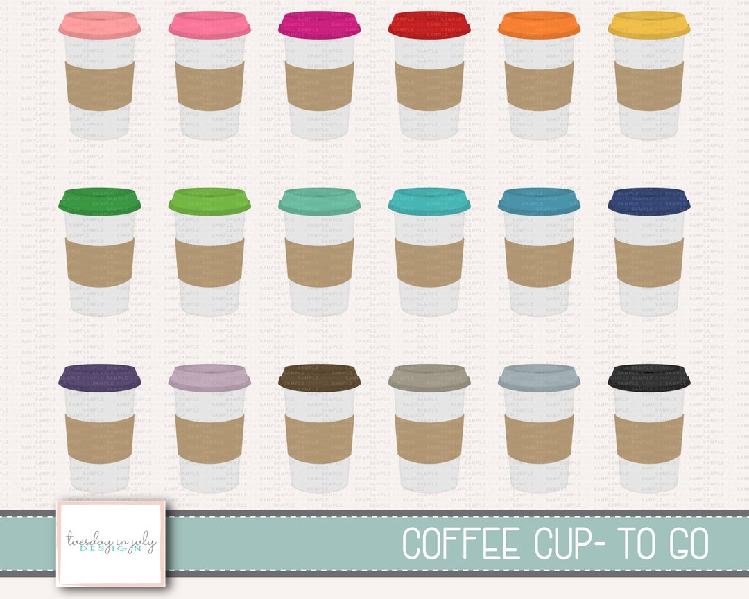 Coffee, Coffee to Go, Coffee Cup-clipart Set, Commercial Use, Instant ...