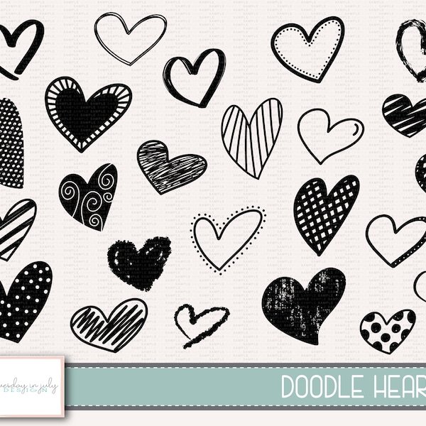 Doodle Heart - Etsy