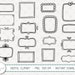 Doodle Frame Clipart, Doodle Frames, Square and Rectangle Doodle Frames ...