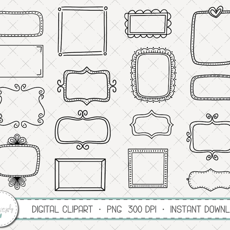 Doodle Border - Etsy