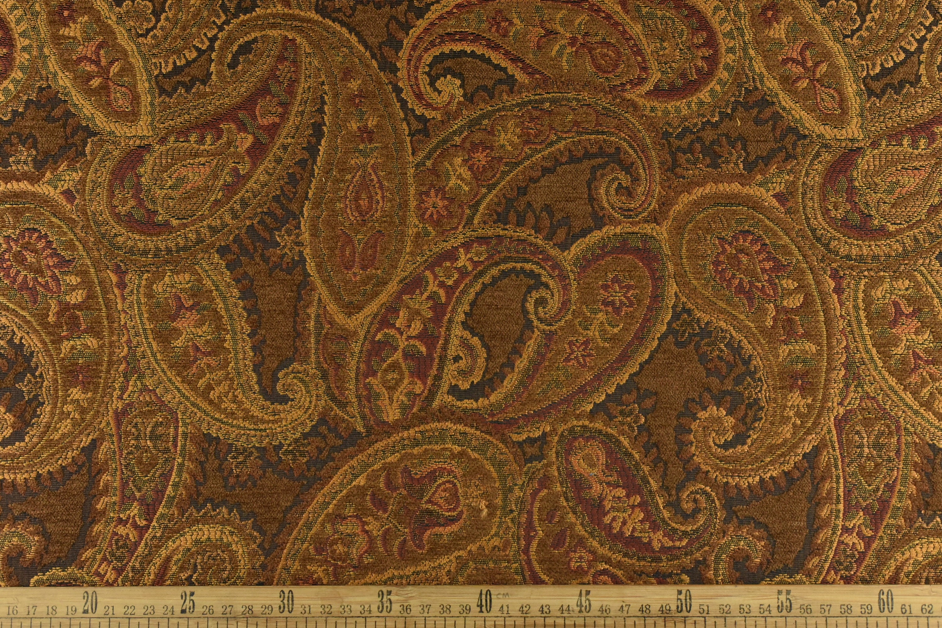 Vintage Chenille Jacquard Paisley Floral Upholstery Fabric for Sofa ...