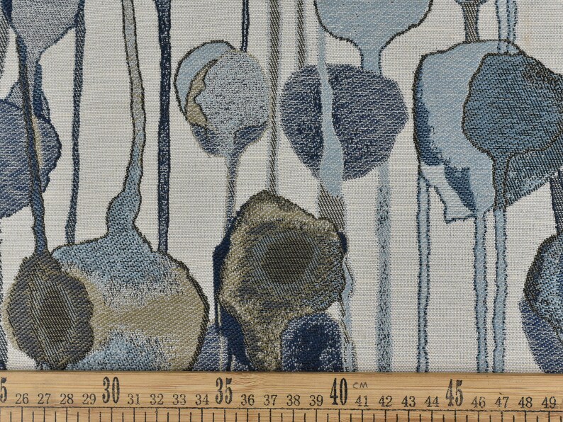 Vintage Home Decor Large Scale Floral Pattern Upholstery Fabric by the ...