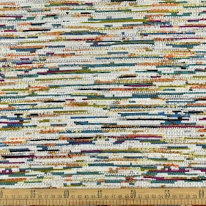 Multi-colored Modern Wool Blend Abstract Stripe Upholsetry Fabric and ...