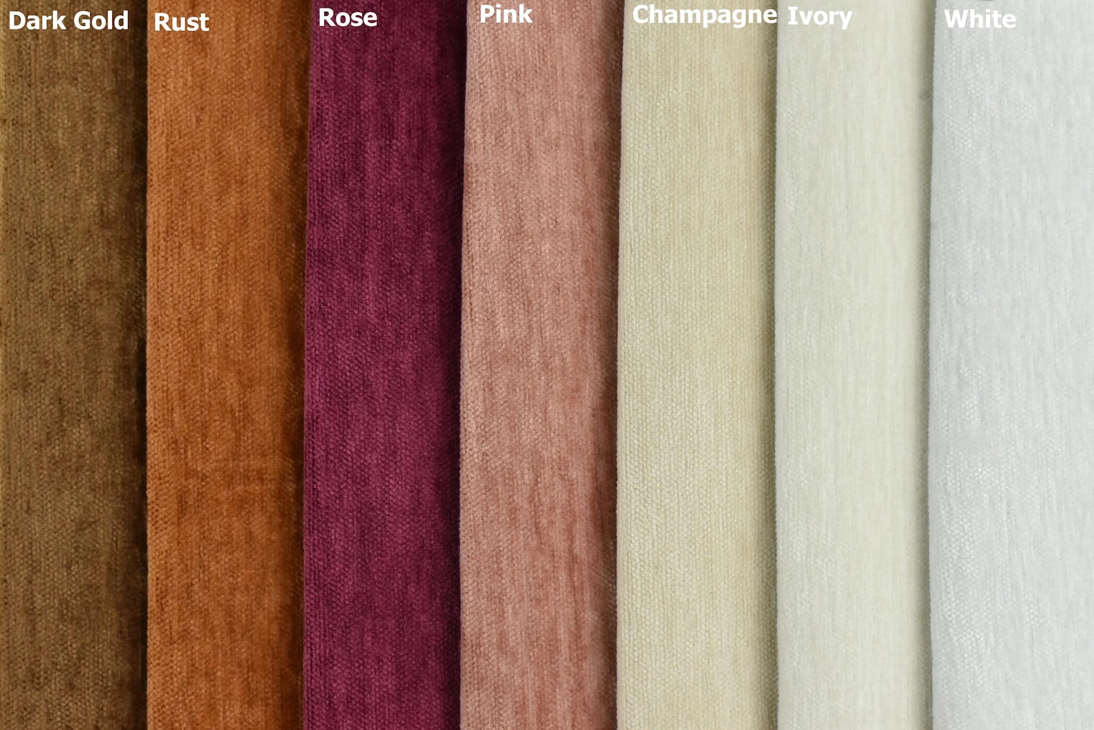 Plain Woven Textured Chenille Upholstery Fabric|green Rust Cream White ...