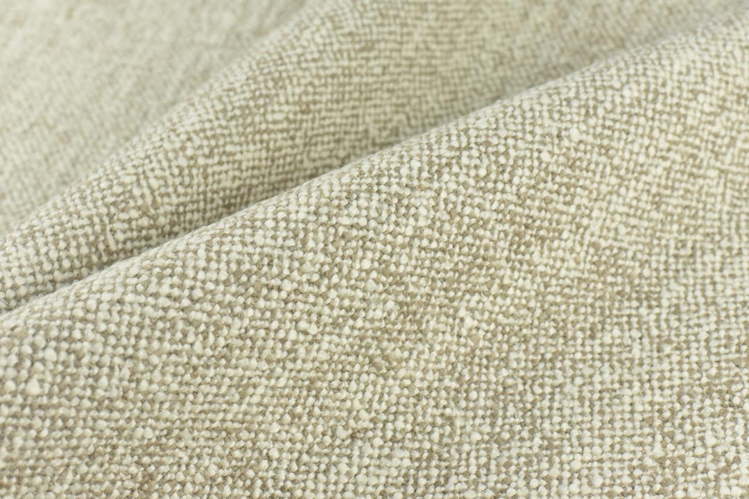 Extra Heavy and Thick Woven Ivory Grey Wool Linen Upholstery Fabric ...