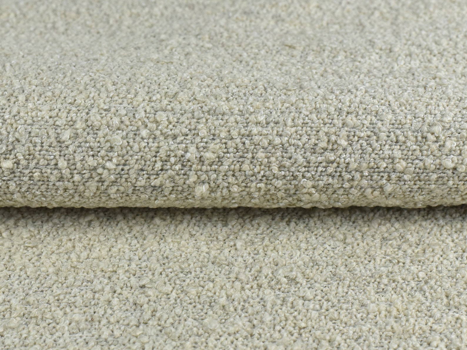 Cream Sand Heavy Wool Blended Texture Boucle Fabric Upholstery Fabric ...