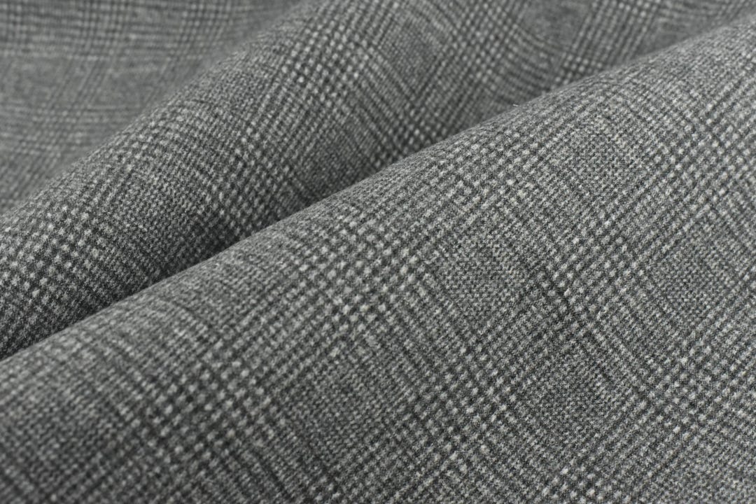 Vintage Tweed Plaid Upholstery Fabric in Wool Blend With Suede Backing ...