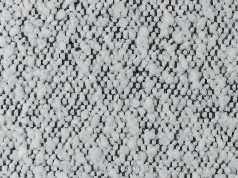 Ivory Cream Boucle Fabric Nubby Curly Texture Upholstery Fabric by the ...