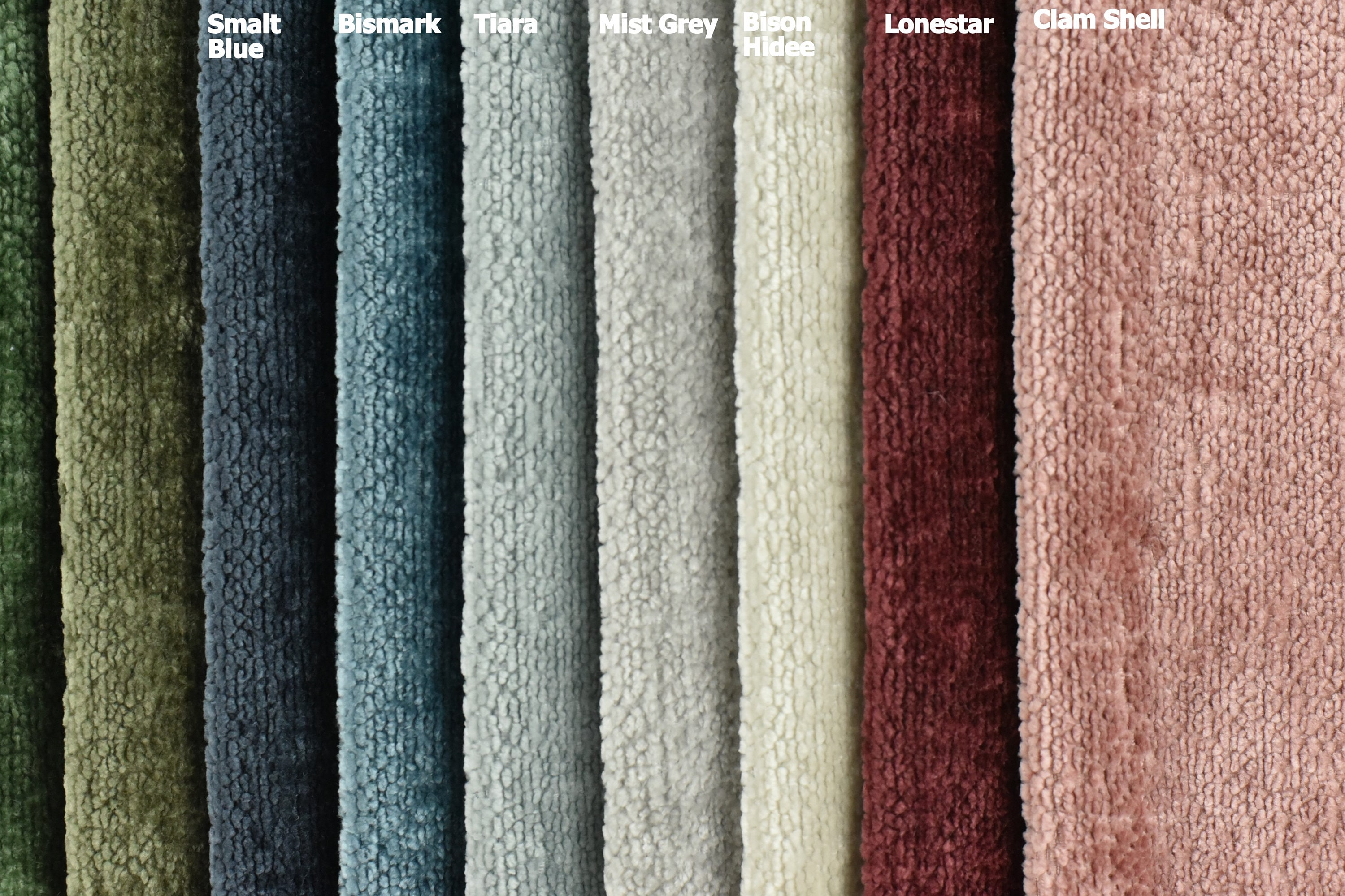 Plushed Textured Solid Color Chenille Upholstery Fabricsoft Hand and ...