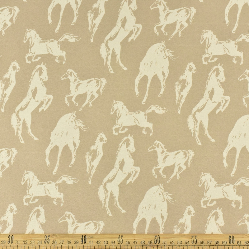 Horse Jacquard Fabric - Etsy UK