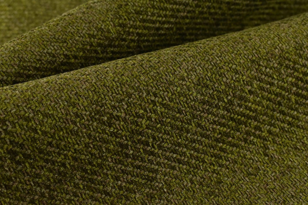 Moss Green Upmarket Chenille Woven Heavy Duty Upholstery Fabric|olive ...