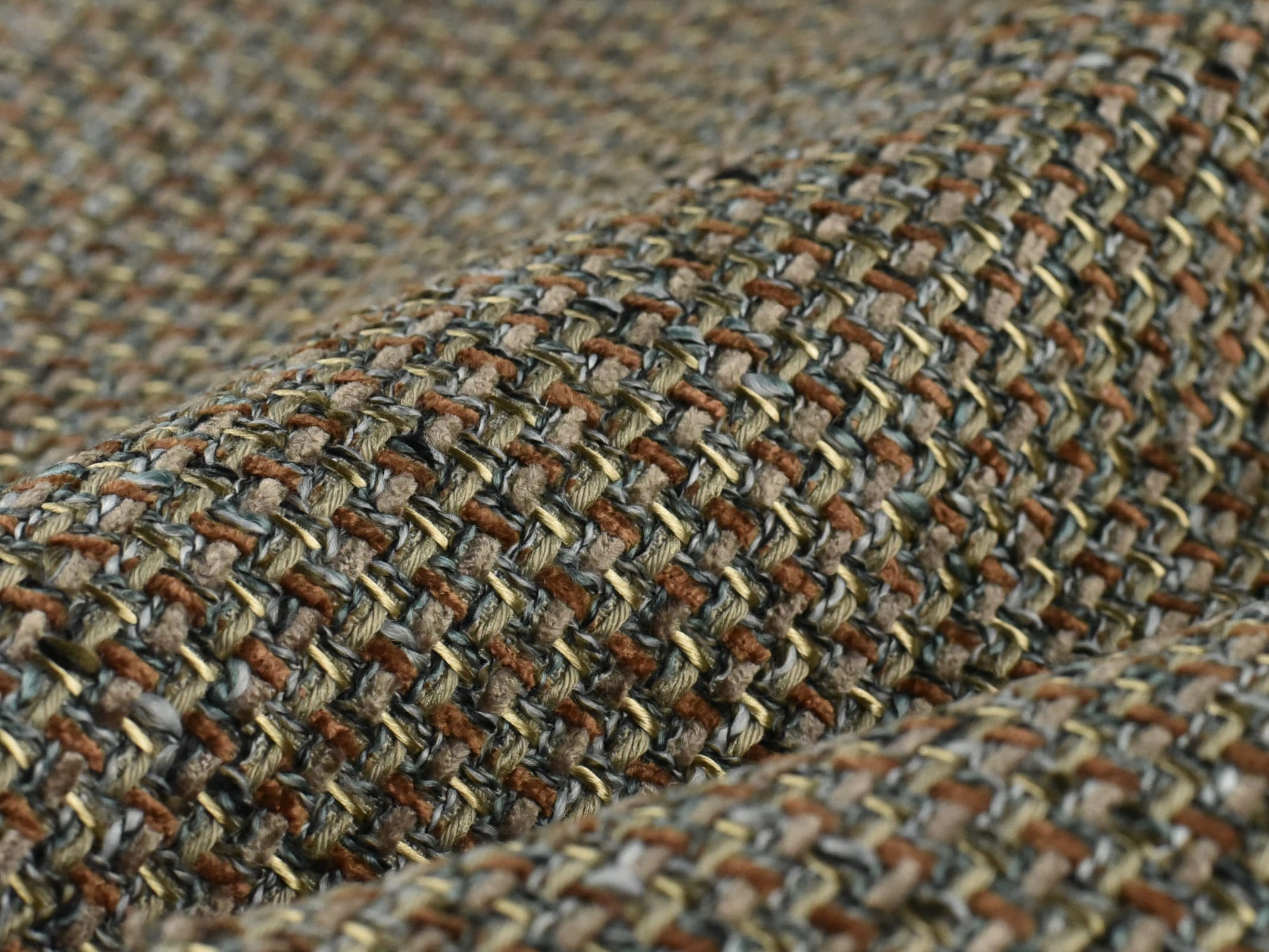 Luxury Heavy Weight Durable Tweed Design Metallic Upholstery Fabric by ...