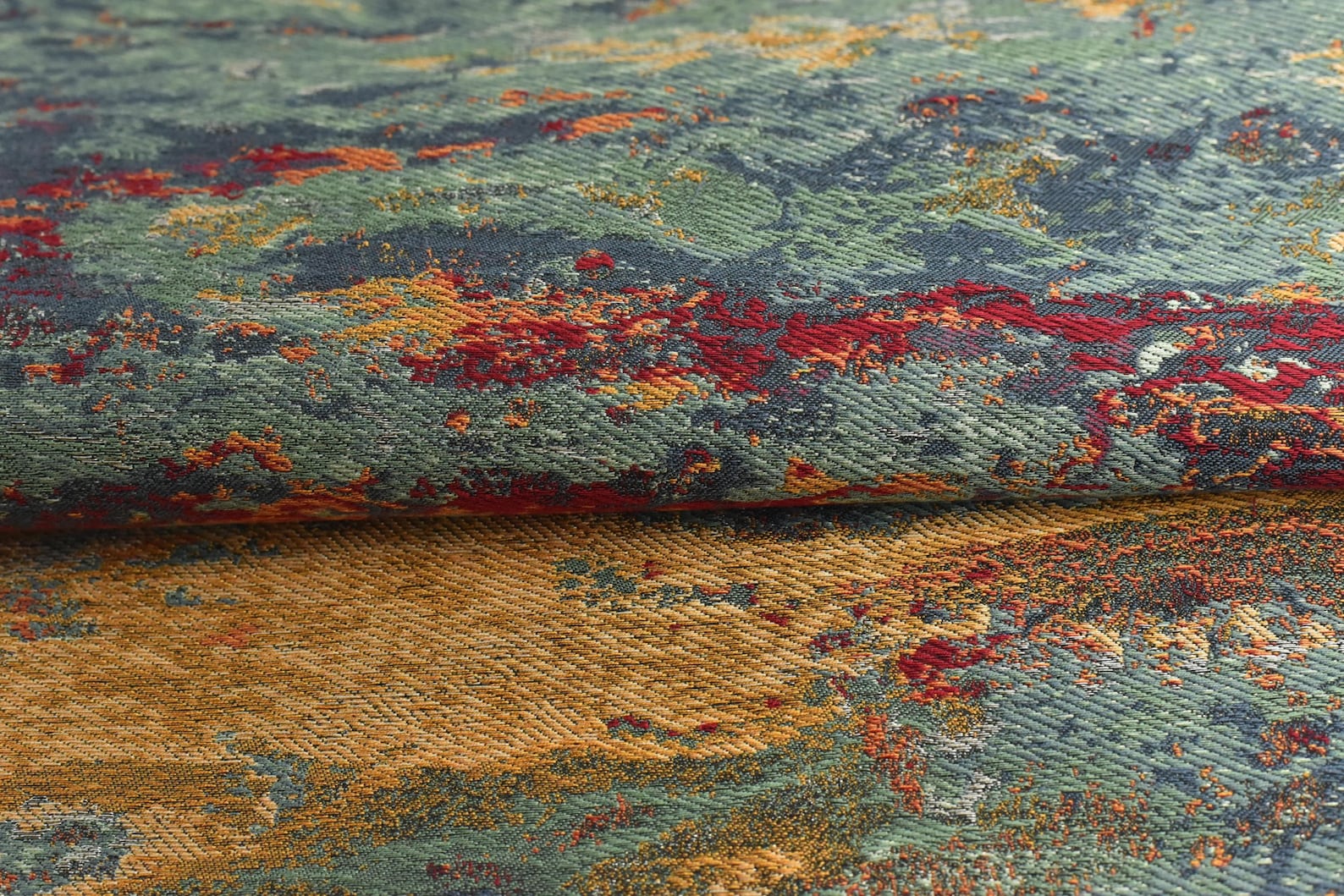 Designer Multi-colored Abstract Woven Jacquard Upholstery Fabric for ...