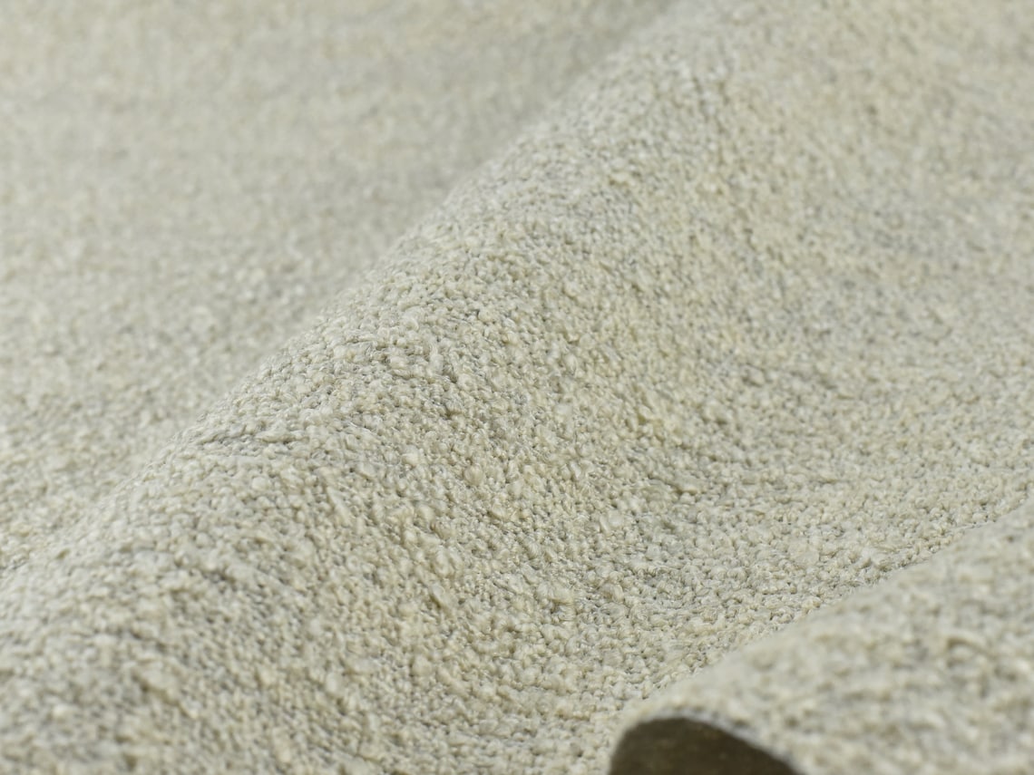 Cream Sand Heavy Wool Blended Texture Boucle Fabric Upholstery - Etsy