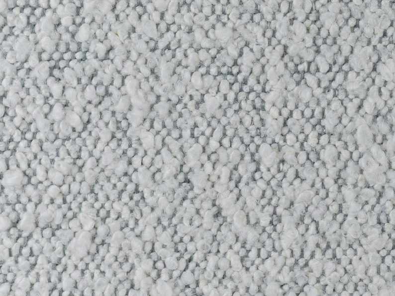 Ivory Cream Boucle Fabric Nubby Curly Texture Upholstery Fabric by the ...