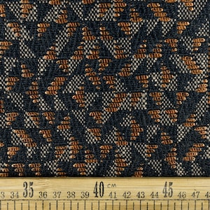 Golden Embossed Navy Upholstery Fabric Heavy Duty for Chair Couch ...