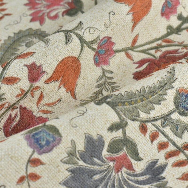 Floral Linen Fabric - Etsy