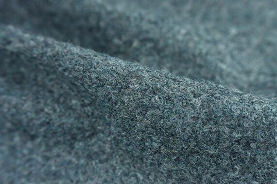Designer Heavy Weight Blue Boucle Upholstery Fabric by the - Etsy