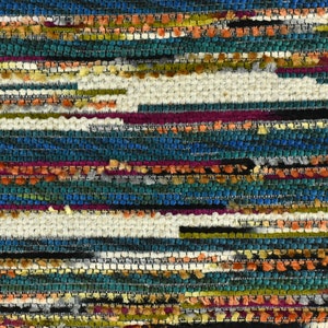 Multi-colored Modern Wool Blend Tweed Design Abstract Stripe Upholsetry ...