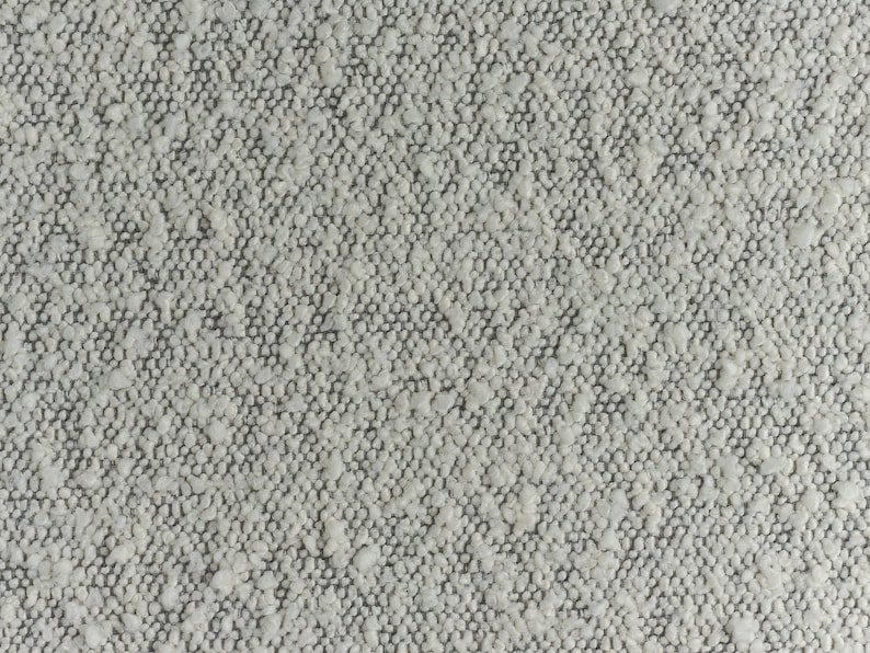 Ivory Cream Boucle Fabric Nubby Curly Texture Upholstery Fabric by the ...