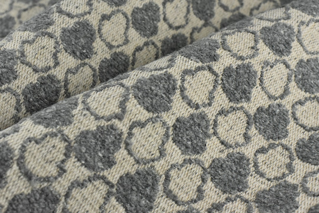 Modern Geometric Heavy Duty Wool Boucle Upholstery Fabric|wool Linen ...