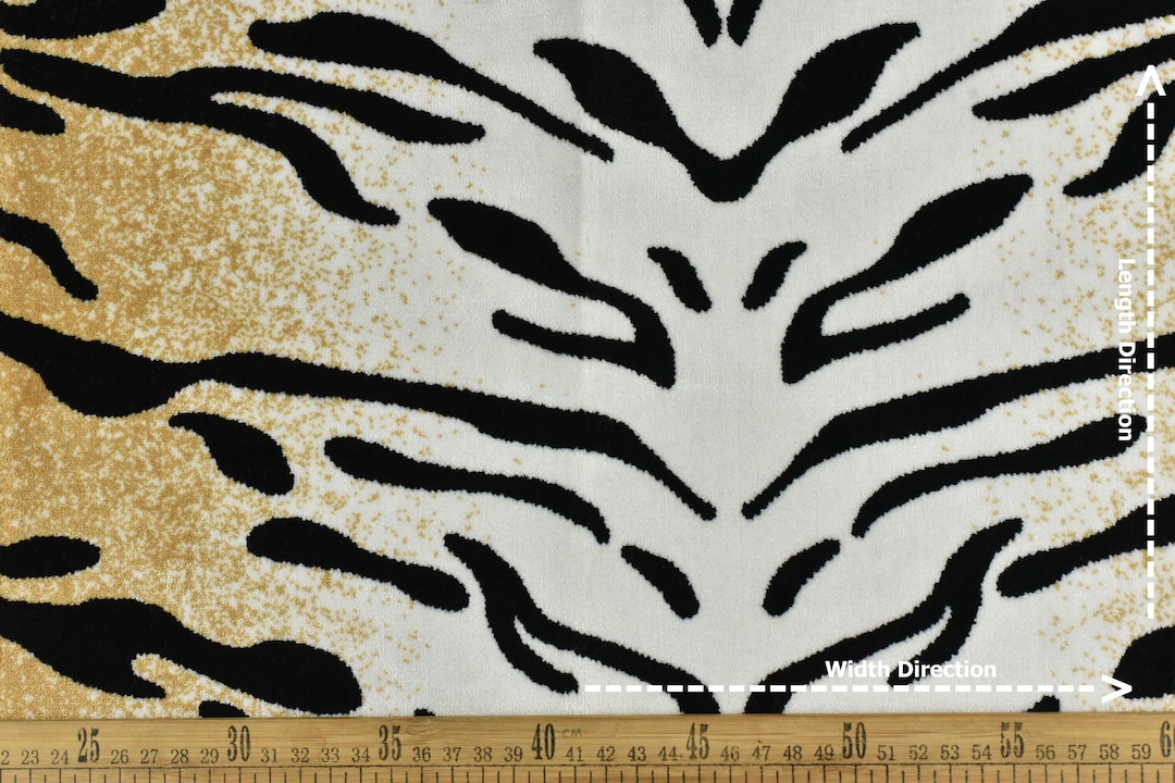 Luxury Tiger Stripe Cut Velvet Upholstery Fabric for Chair|vintage Wild ...