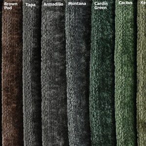 Plushed Textured Solid Color Chenille Upholstery Fabricsoft Hand and ...