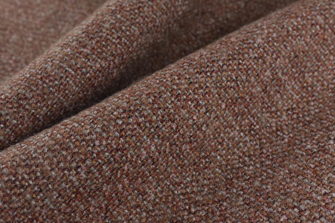 Heavyweight Multi-colored Wool and Cotton Soft Tweed Home Decor Fabric ...