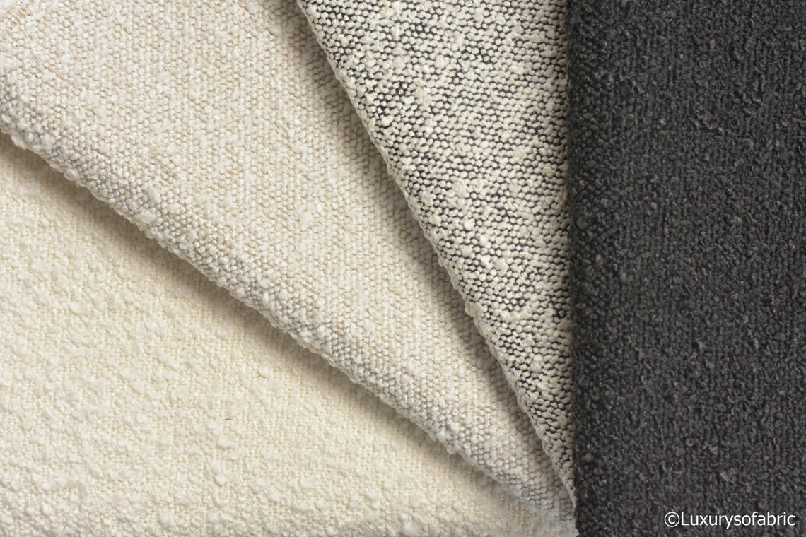 Designer Heavy Duty Boucle Fabric COTTON HILL Textured Retro - Etsy