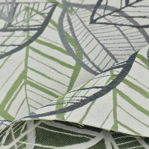 Green Grey Coastal Tropical Leaf Indoor Outdoor Beach Cushion ...